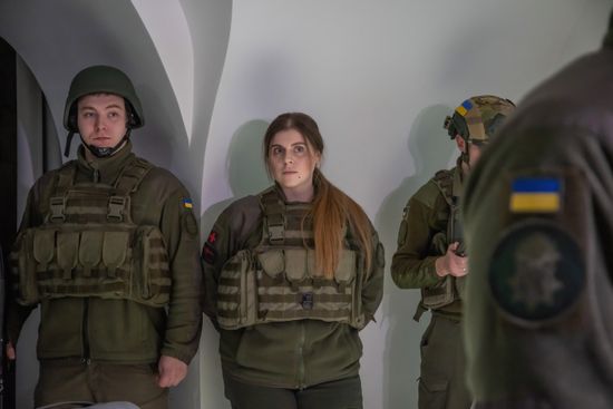 Military Personnel Stand Uniform Presentation Military Editorial Stock ...