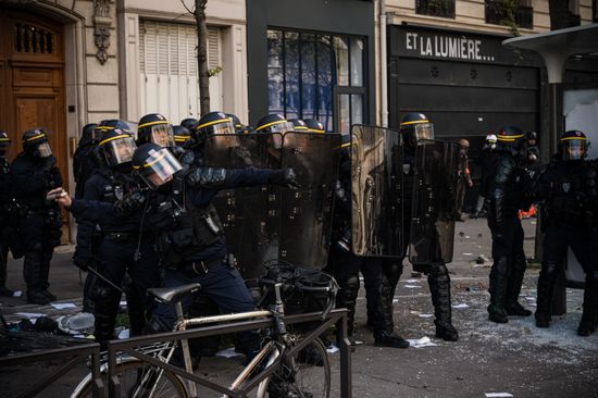 Crs Riot Police Officer Throws Tear Editorial Stock Photo - Stock Image ...