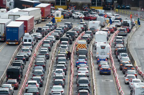 Good Friday Holiday Traffic Queuing Port Editorial Stock Photo - Stock ...