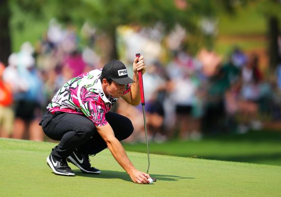 Viktor Hovland Norway Lines Putt During Editorial Stock Photo - Stock Image | Shutterstock