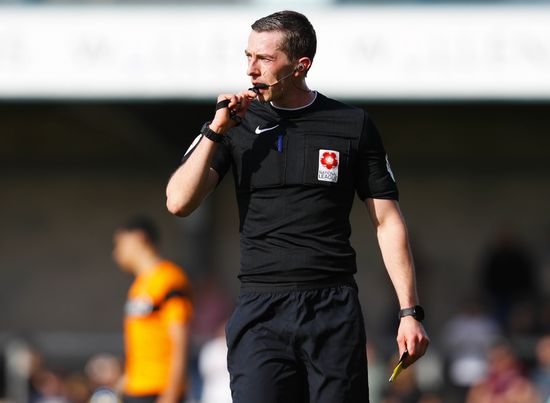 Referee Elliott Swallow During National League Editorial Stock Photo ...
