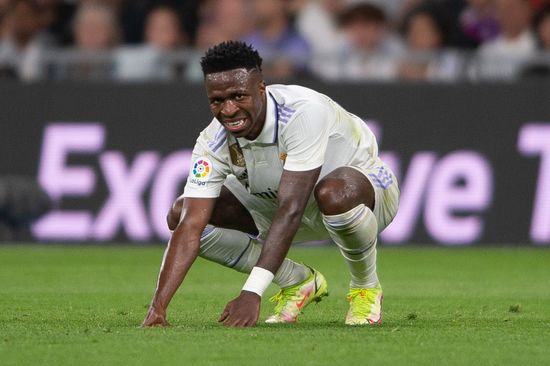 Vinicius Takes Breather After Heavy Challenge Editorial Stock Photo ...