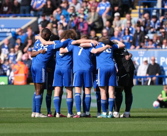 Leicester City Team Huddle Prior Kick Editorial Stock Photo - Stock ...
