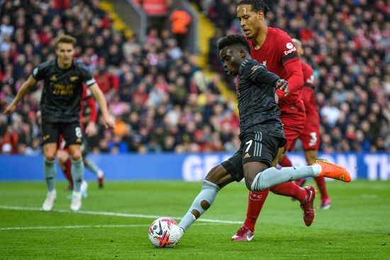 Bukayo Saka Arsenal Crosses Past Virgil Editorial Stock Photo - Stock ...