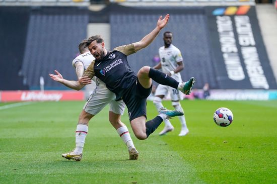 Portsmouth Defender Joe Rafferty During Efl Editorial Stock Photo ...