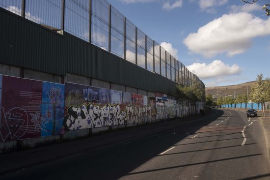 Cupar Way Wall Near Northumberland Street Editorial Stock Photo - Stock ...