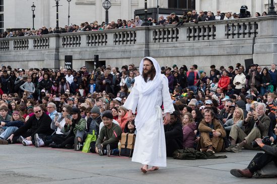 Actor Peter Bergin Portrays Resurrected Jesus Editorial Stock Photo ...