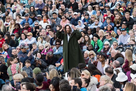 Actor Peter Bergin Portrays Resurrected Jesus Editorial Stock Photo ...