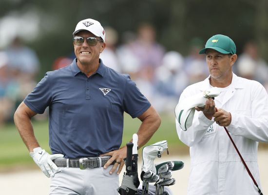 Phil Mickelson Stands Caddie Tim Mickelson Editorial Stock Photo ...