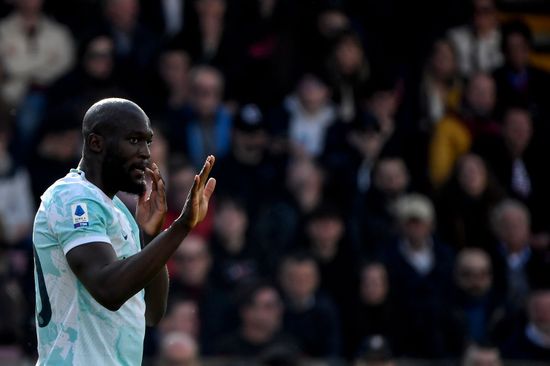 Romelu Lukaku Fc Internazionale Reacts During Editorial Stock Photo ...