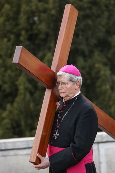Archbishop Paris Laurent Ulrich Carries Cross Editorial Stock Photo ...