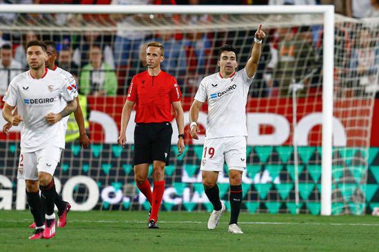 Marcos Acuna Sevilla Fc Celebrates Goal Editorial Stock Photo - Stock ...