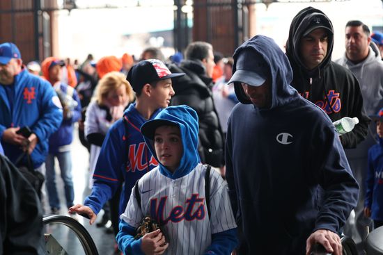 New York Mets Fans Enter Gates Editorial Stock Photo - Stock Image ...