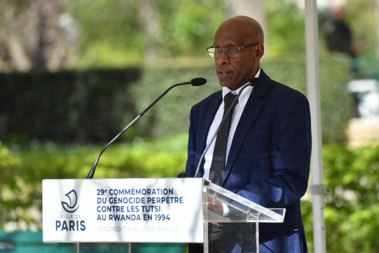 Marcel Kabanda Historian President Ibuka Association Editorial Stock ...