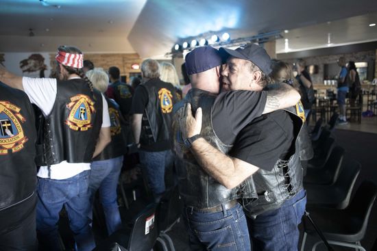 Members Christian Motorcycle Association Cma Embrace Editorial Stock ...