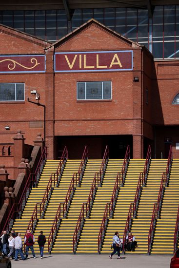 Holte End Steps Villa Park Birmingham Editorial Stock Photo - Stock ...
