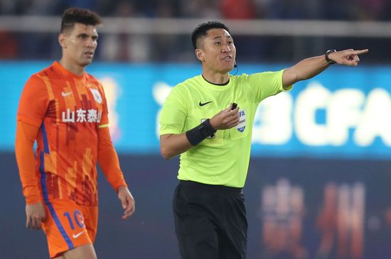 Referee Ma Ning Rules Shandong Taishans Editorial Stock Photo - Stock ...