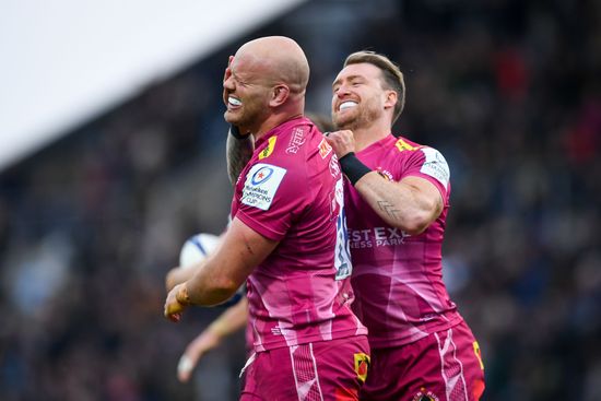 Stuart Hogg Exeter Chiefs Celebrates Try Editorial Stock Photo - Stock ...