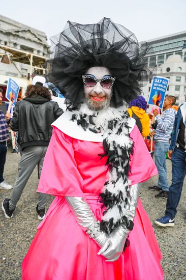 Protester Fancy Costume Takes Part During Editorial Stock Photo - Stock ...