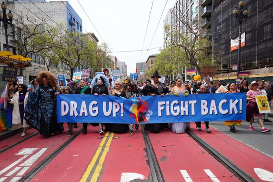 Protesters Banner That Says Drag Fight Editorial Stock Photo - Stock ...