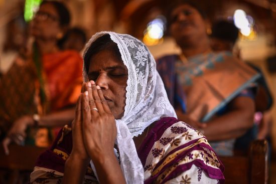 Christian Devotee Offers Prayer Front Portrait Editorial Stock Photo ...
