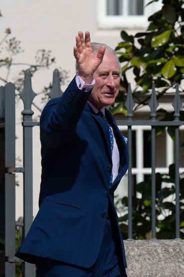 King Charles Smiles Waves Well Wishers Editorial Stock Photo - Stock ...
