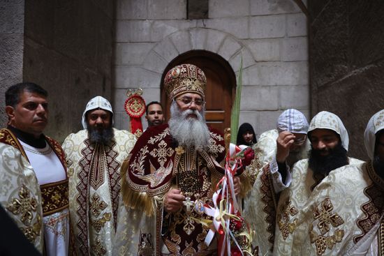 Coptic Monks Attend Orthodox Palm Sunday Editorial Stock Photo - Stock ...