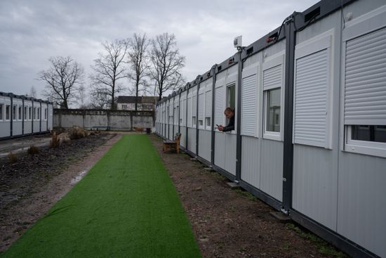 Resident Temporary Mobile Home Seen Using Editorial Stock Photo - Stock ...