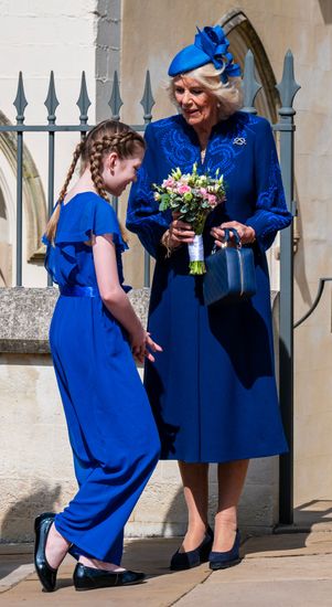 Queen Consort Receives Posy Flowers After Editorial Stock Photo - Stock ...