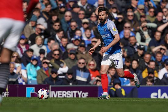 Portsmouth Defender Joe Rafferty During Efl Editorial Stock Photo ...