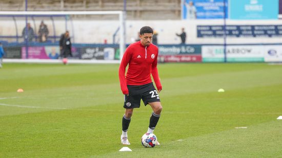 Crawley Town Defender Travis Johnson 23 Editorial Stock Photo - Stock ...