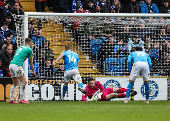 Newport County Goalkeeper Joe Day Makes Editorial Stock Photo - Stock ...