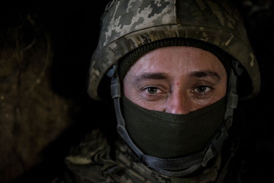 Ukrainian Serviceman Adam Tactical Group Poses Editorial Stock Photo ...