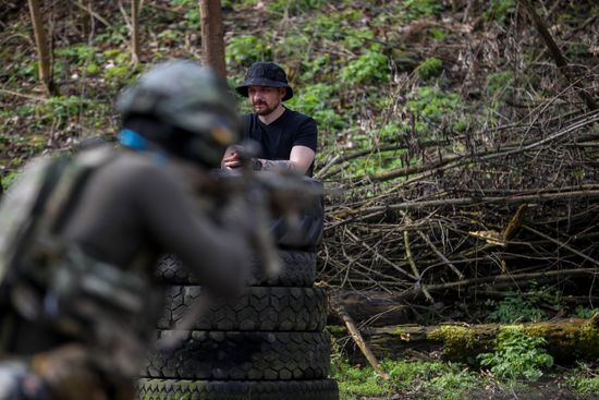 Ukrainian Volunteers Take Part Weapons Training Editorial Stock Photo ...