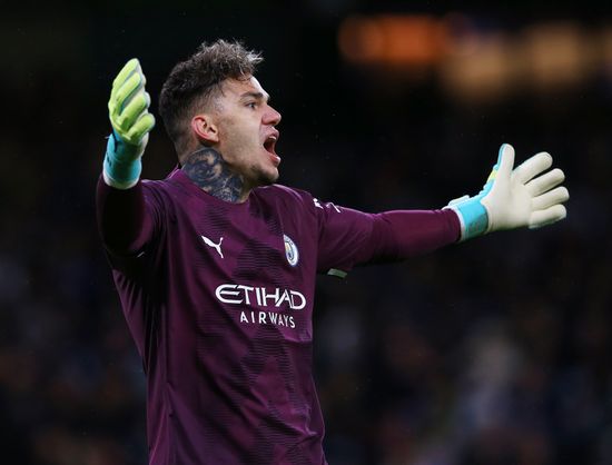 Manchester City Goalkeeper Ederson Reacts Editorial Stock Photo - Stock ...