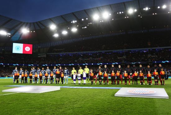 Two Teams Line On Pitch Ahead Editorial Stock Photo - Stock Image ...