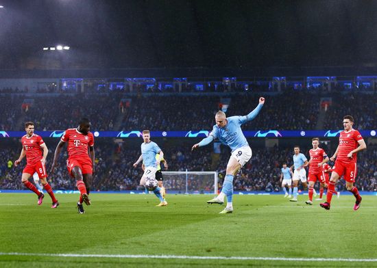 Erling Haaland Manchester City Takes Shot Editorial Stock Photo - Stock ...