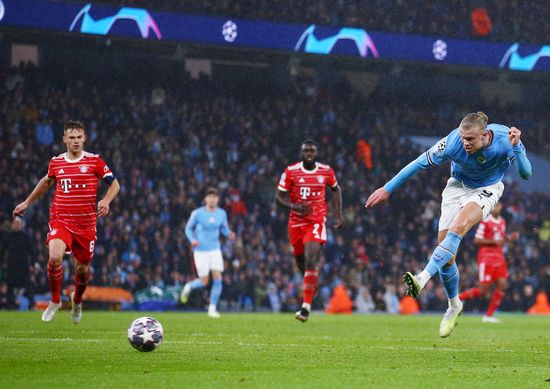 Erling Haaland Manchester City Takes Shot Editorial Stock Photo - Stock ...