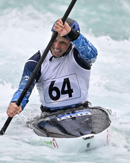 Joe Clarke Mens Kayak During British Editorial Stock Photo - Stock ...