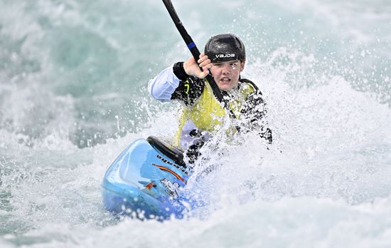 Kate Lyndon Womens Kayak Cross During Editorial Stock Photo - Stock ...