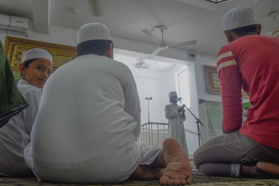 Iman Prayer Leader Prays Special Direction Editorial Stock Photo ...