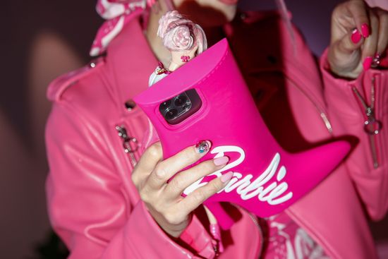 Azusa Sakamoto Holds Cell Phone Barbie Editorial Stock Photo - Stock ...