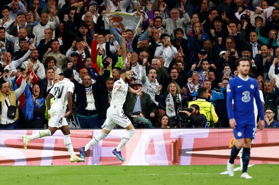 Karim Benzema Celebrating Goal During Uefa Editorial Stock Photo ...