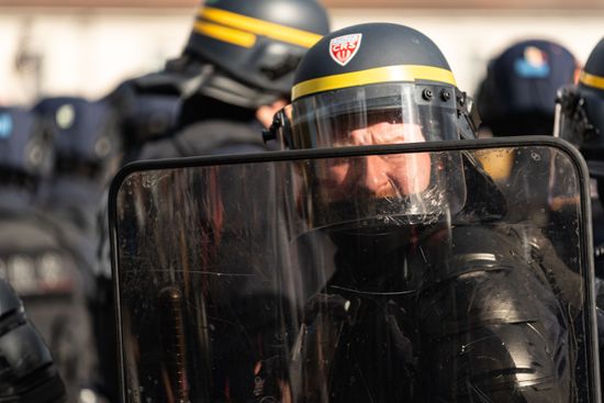 Portrait Riot Police Officer Crs During Editorial Stock Photo - Stock ...