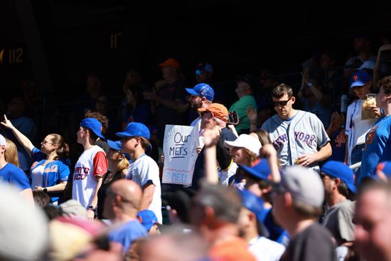 New York Mets Fans Sing Take Editorial Stock Photo - Stock Image ...