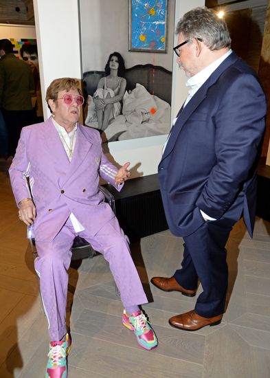 Sir Elton John Sir Lucian Grainge Editorial Stock Photo - Stock Image ...