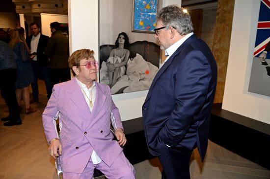 Sir Elton John Sir Lucian Grainge Editorial Stock Photo - Stock Image ...
