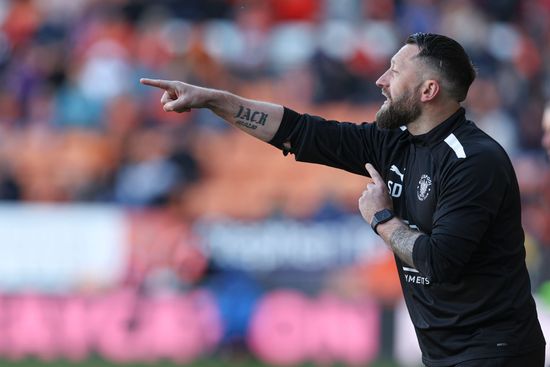 Blackpool Head Coach Stephen Dobbie Gestures Editorial Stock Photo ...