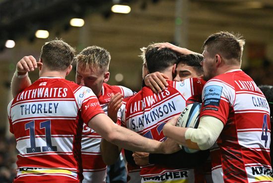 Seb Atkinson Gloucester Celebrates His Team Editorial Stock Photo ...