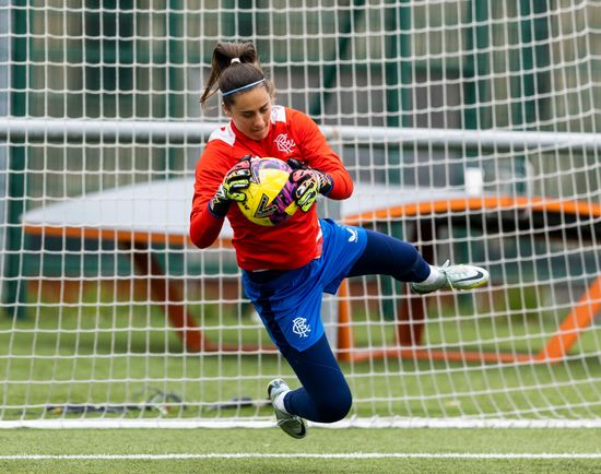 Rangers Womens Goalkeeper Victoria Esson Warms Editorial Stock Photo ...